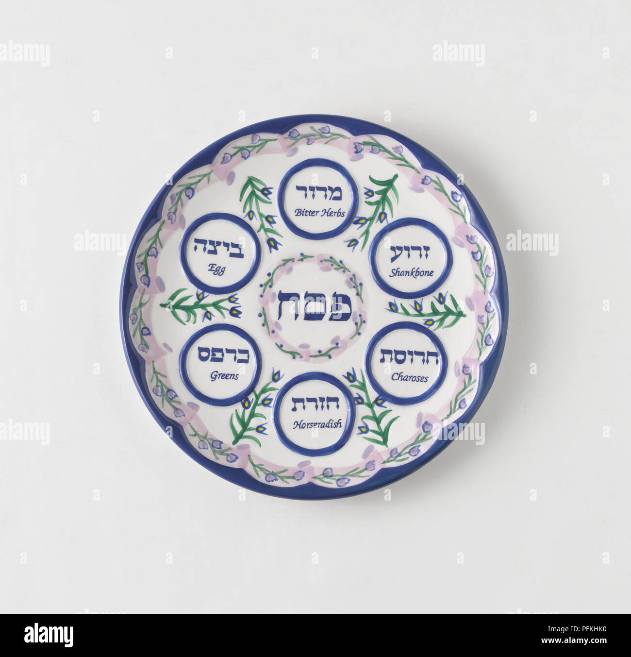 Seder plate hi-res stock photography and images - Alamy