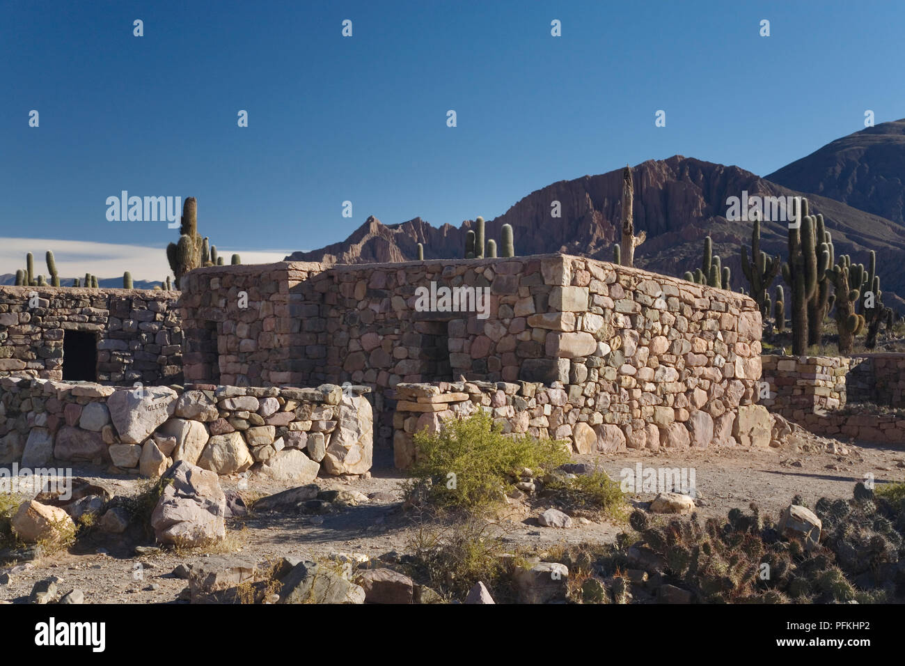 Argentina, Jujuy Province, Quebrada de Humahuaca canyon, Pucara de ...