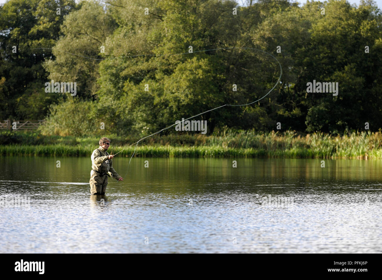 Casting his line hi-res stock photography and images - Alamy