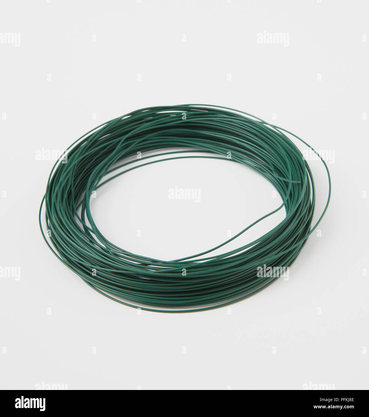 Green gardening wire Stock Photo - Alamy