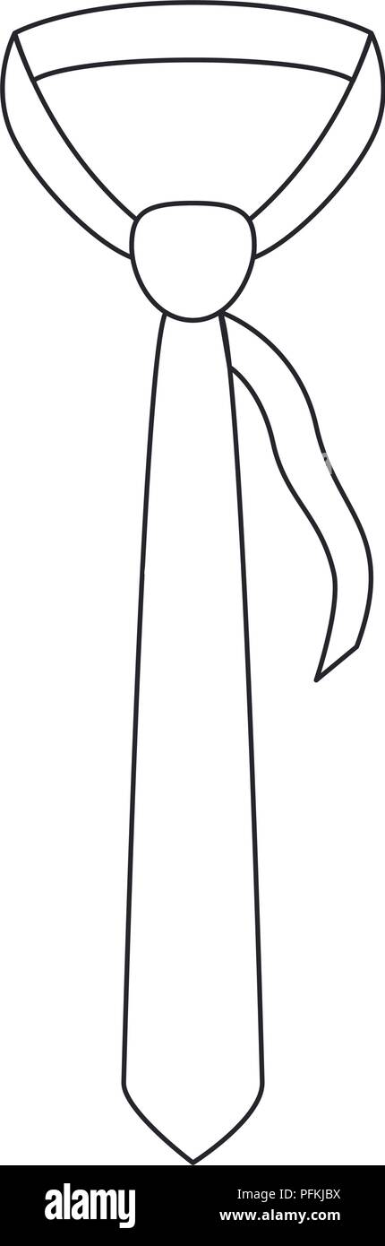 elegant necktie isolated icon Stock Vector Image & Art - Alamy