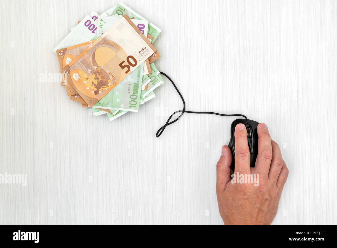 Money connected euro hi-res stock photography and images - Alamy