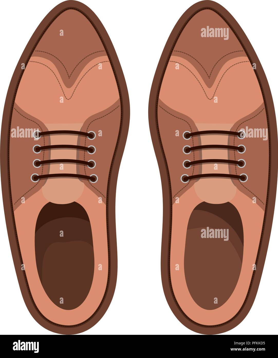 elegant masculine pair shoes Stock Vector Image & Art - Alamy
