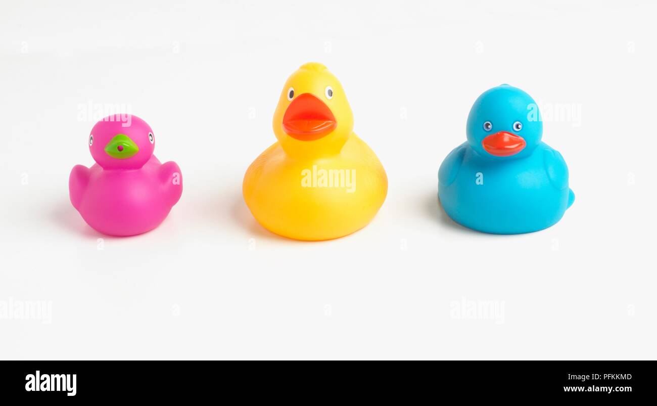 Three rubber ducks Stock Photo - Alamy