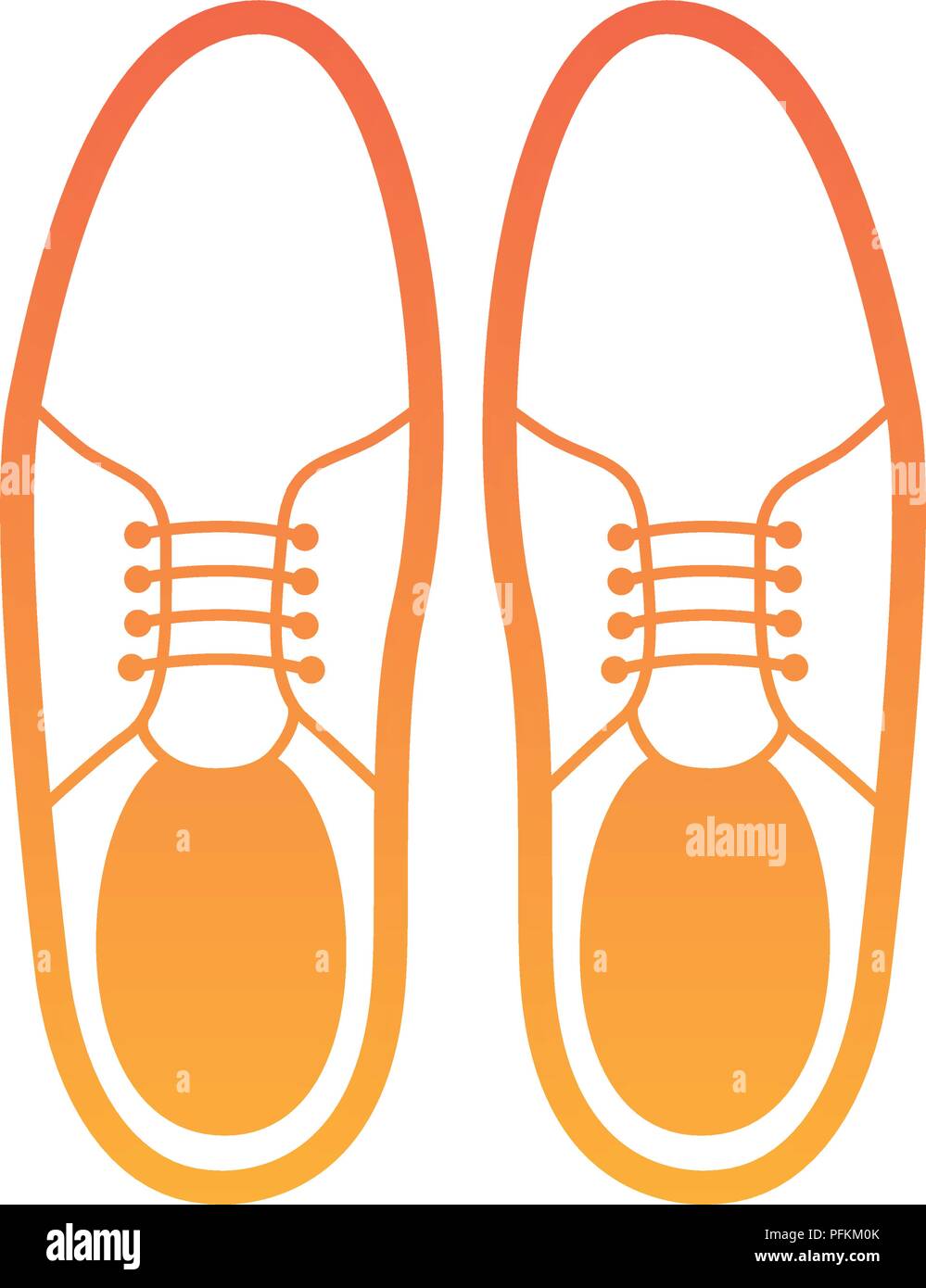 elegant masculine pair shoes Stock Vector Image & Art - Alamy