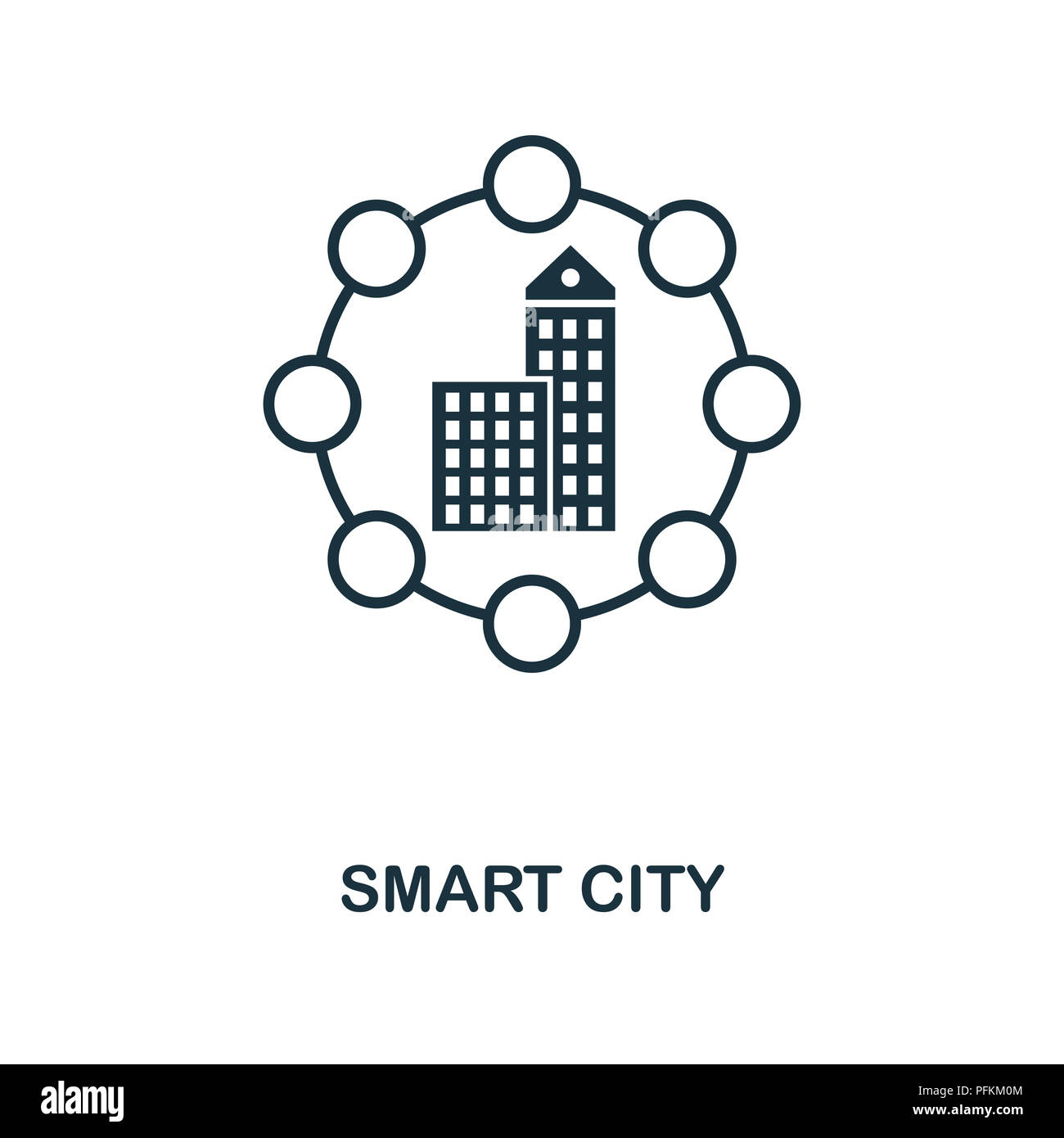 Smart City creative icon. Simple element illustration. Smart City ...