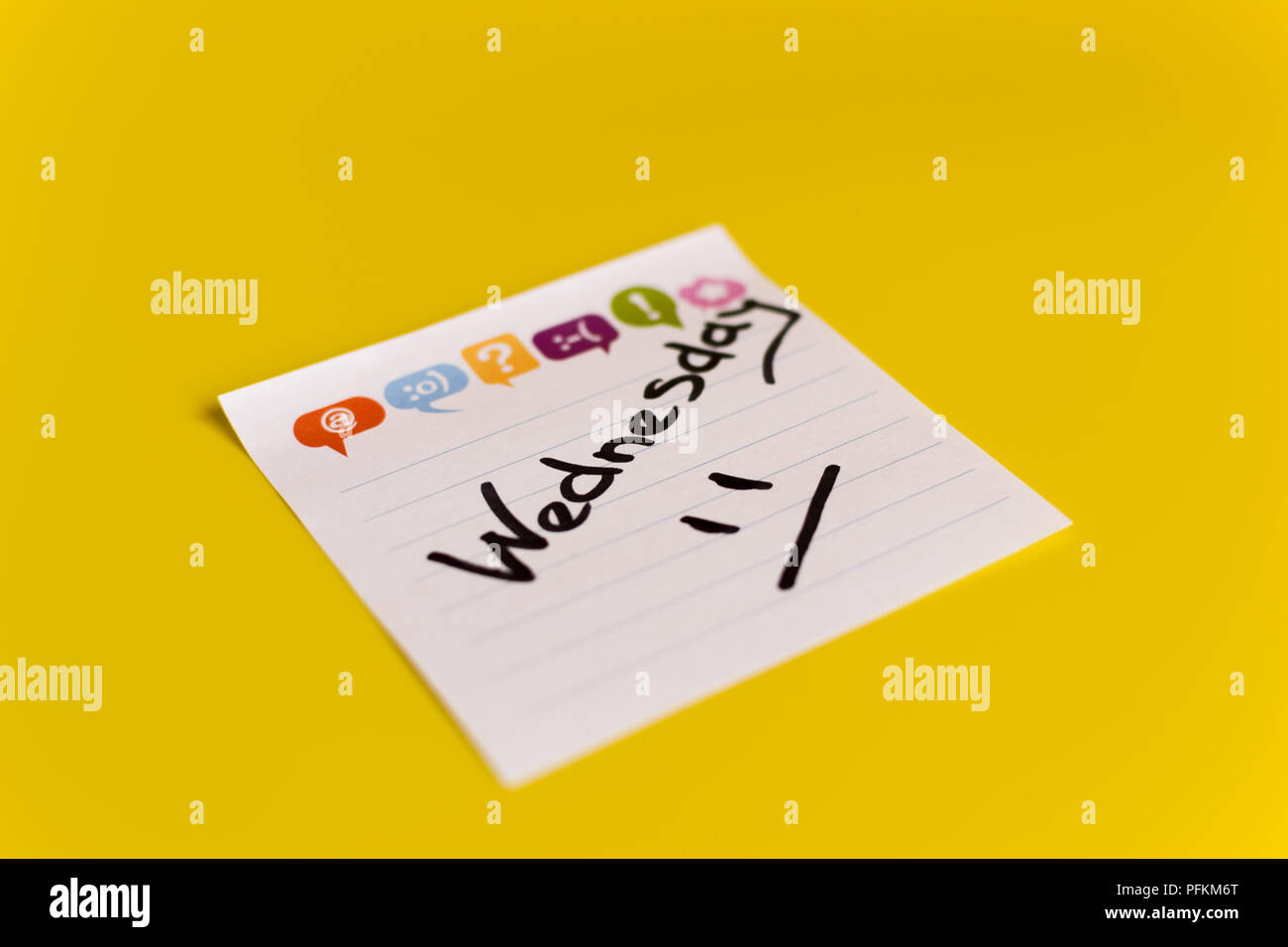 Happy wednesday word written hi-res stock photography and images - Alamy