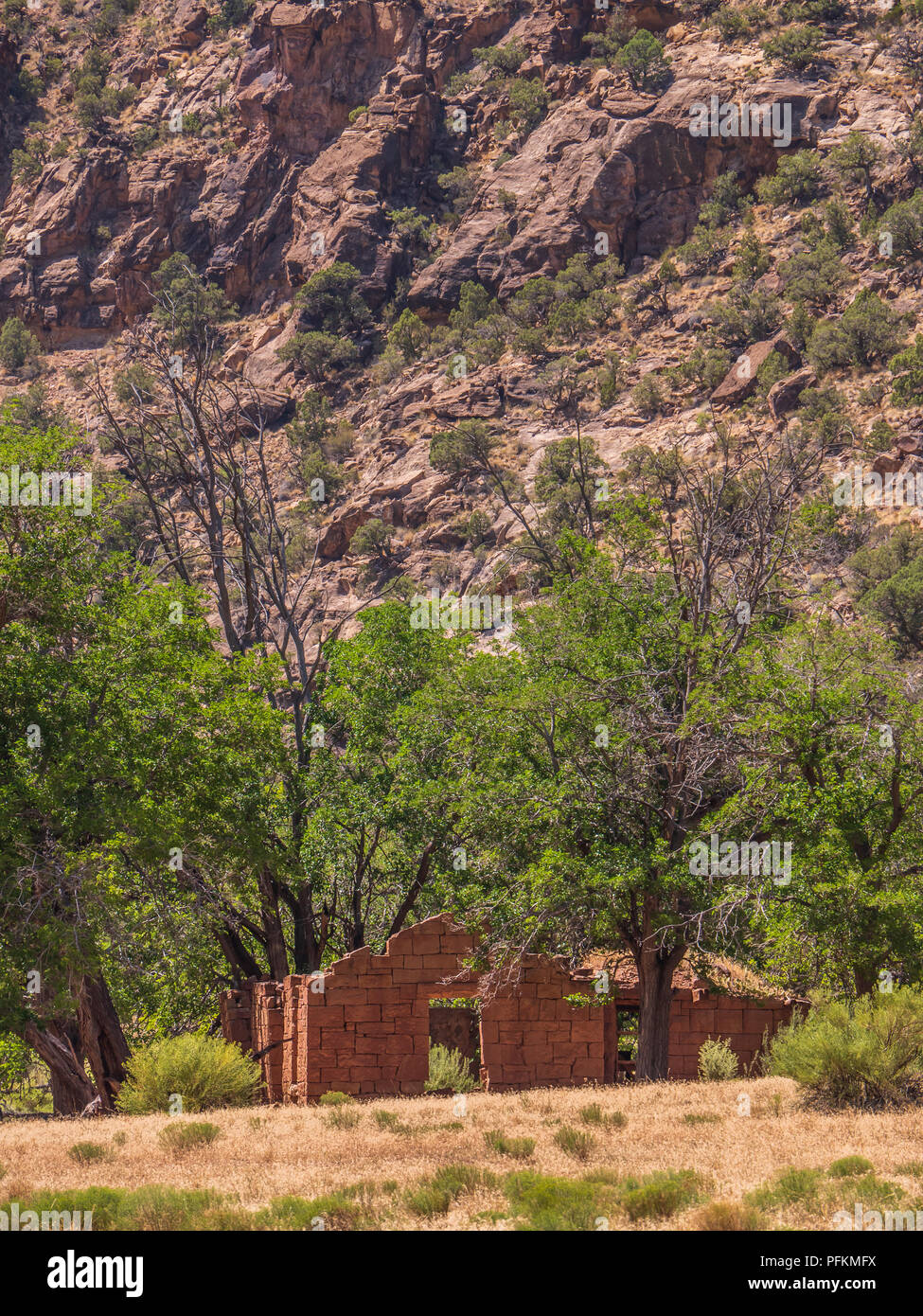 Rock Creek Ranch, Desolation Canyon north of Green River, Utah Stock ...