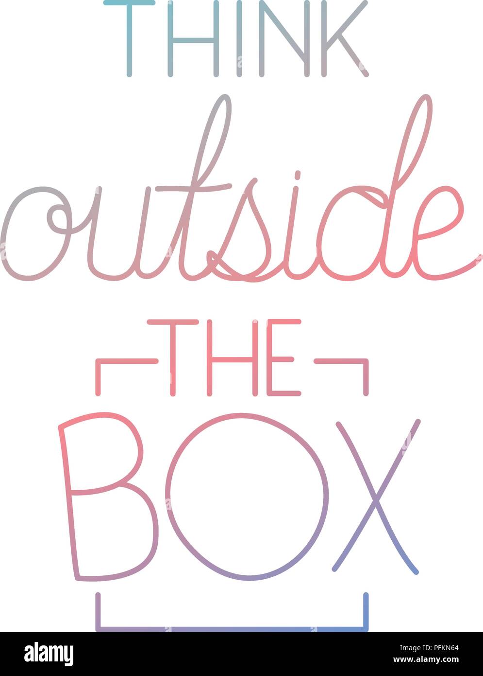 positive message with hand made font Stock Vector Image & Art - Alamy