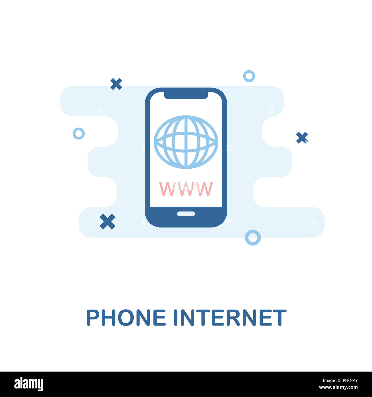 Phone Internet creative icon. Simple element illustration. Phone ...