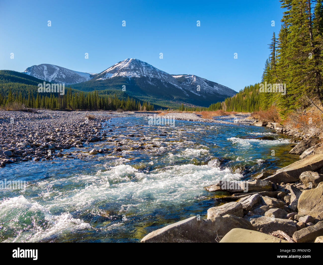 The Elbow River in Kananaskis Country, Alberta, Canada Stock Photo - Alamy
