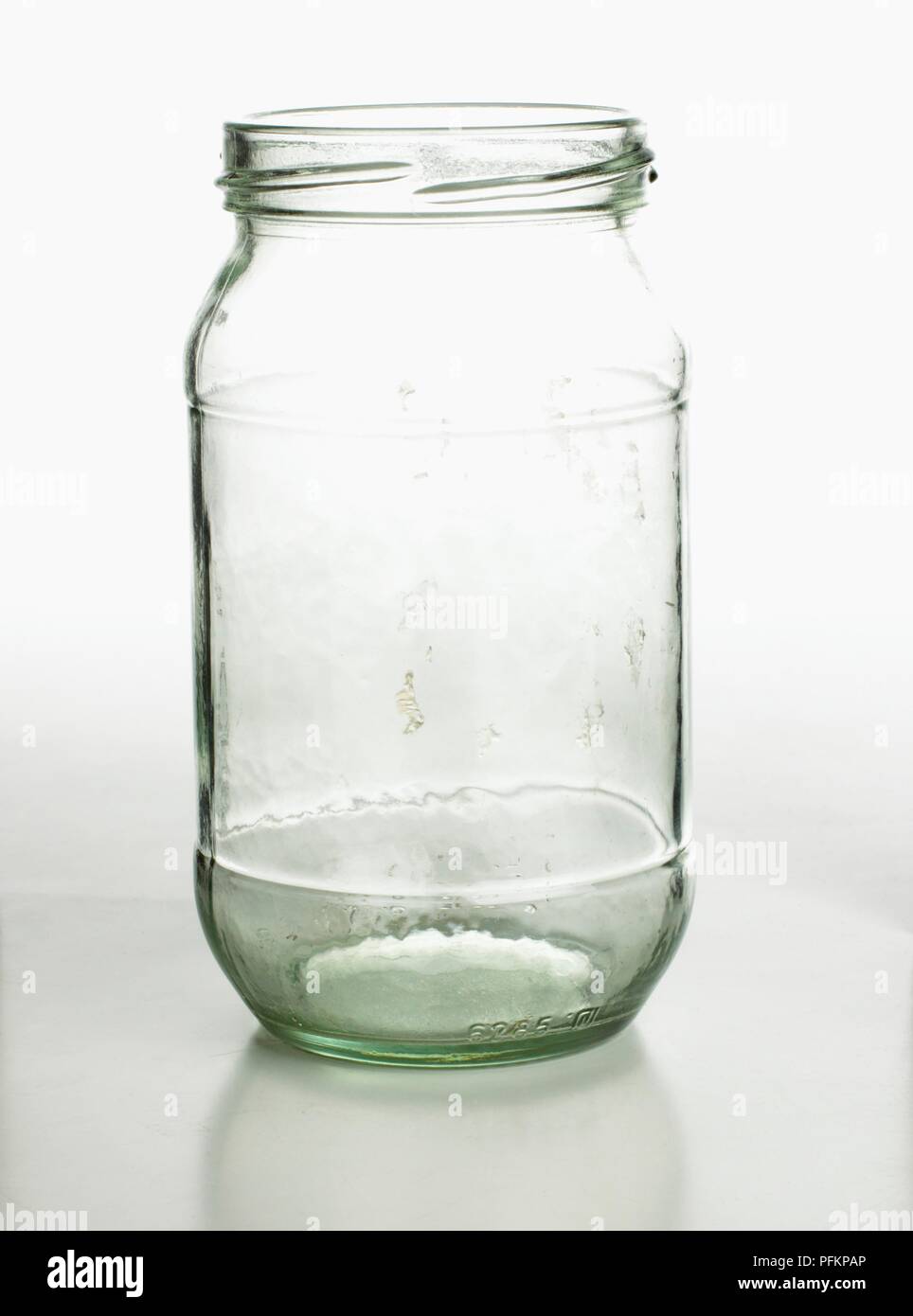 Transparent empty glass jar Stock Photo - Alamy