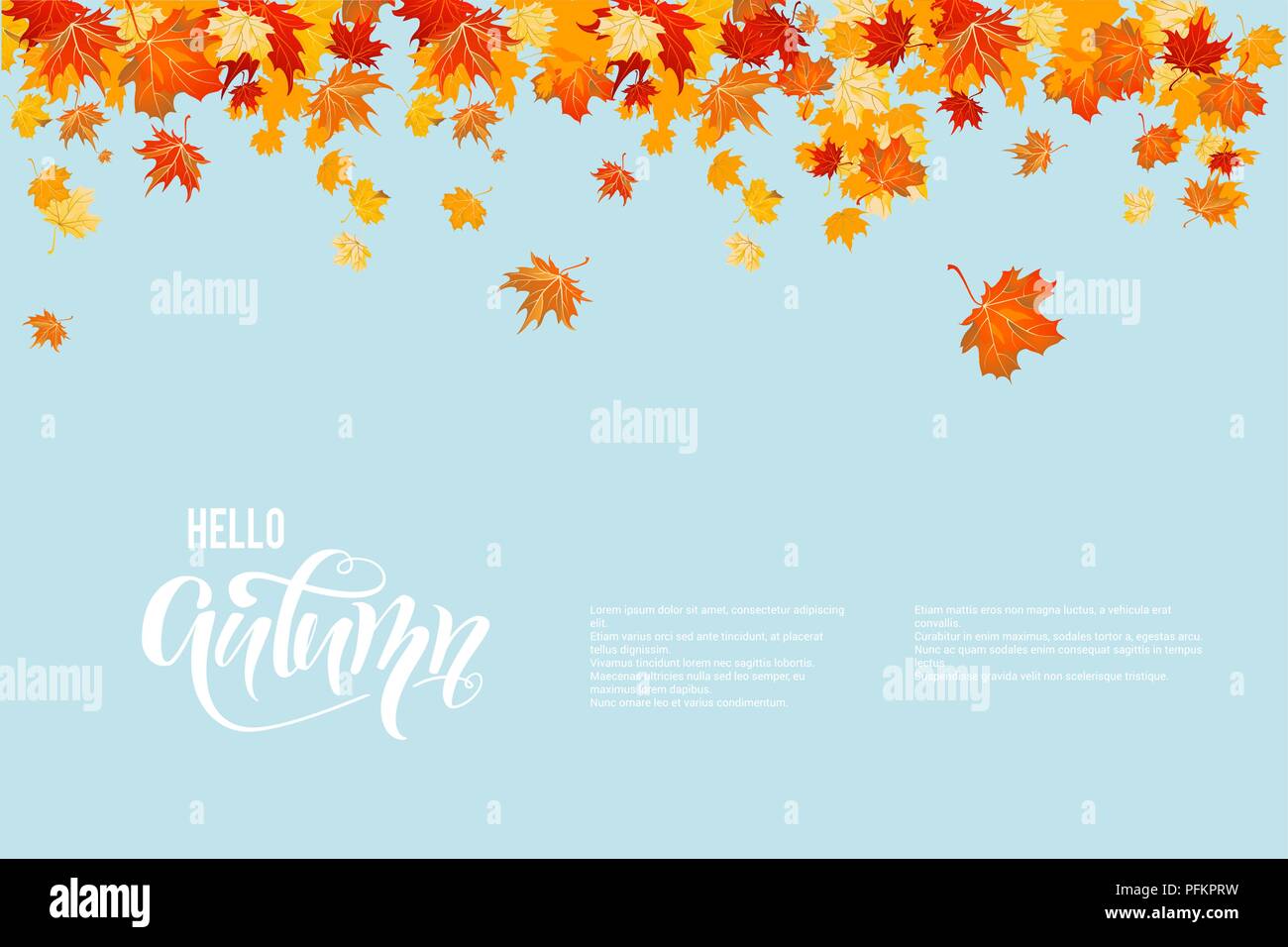 Beautiful autumn leaf Stock Vector Images - Alamy