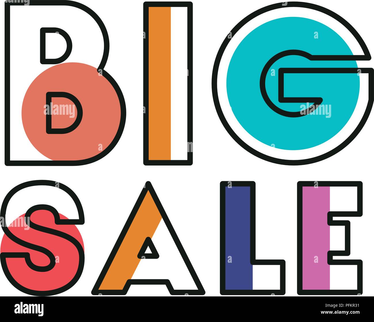 Big hand drawn calligraphic Stock Vector Images - Alamy