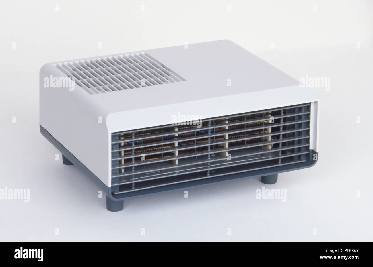 Small, portable electric heater, front view Stock Photo - Alamy