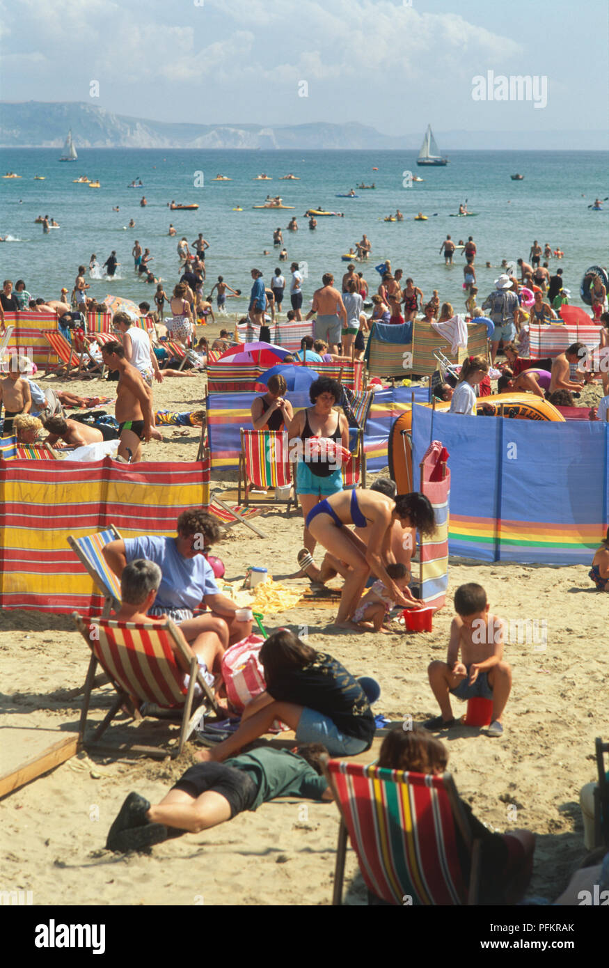 England Beaches With People