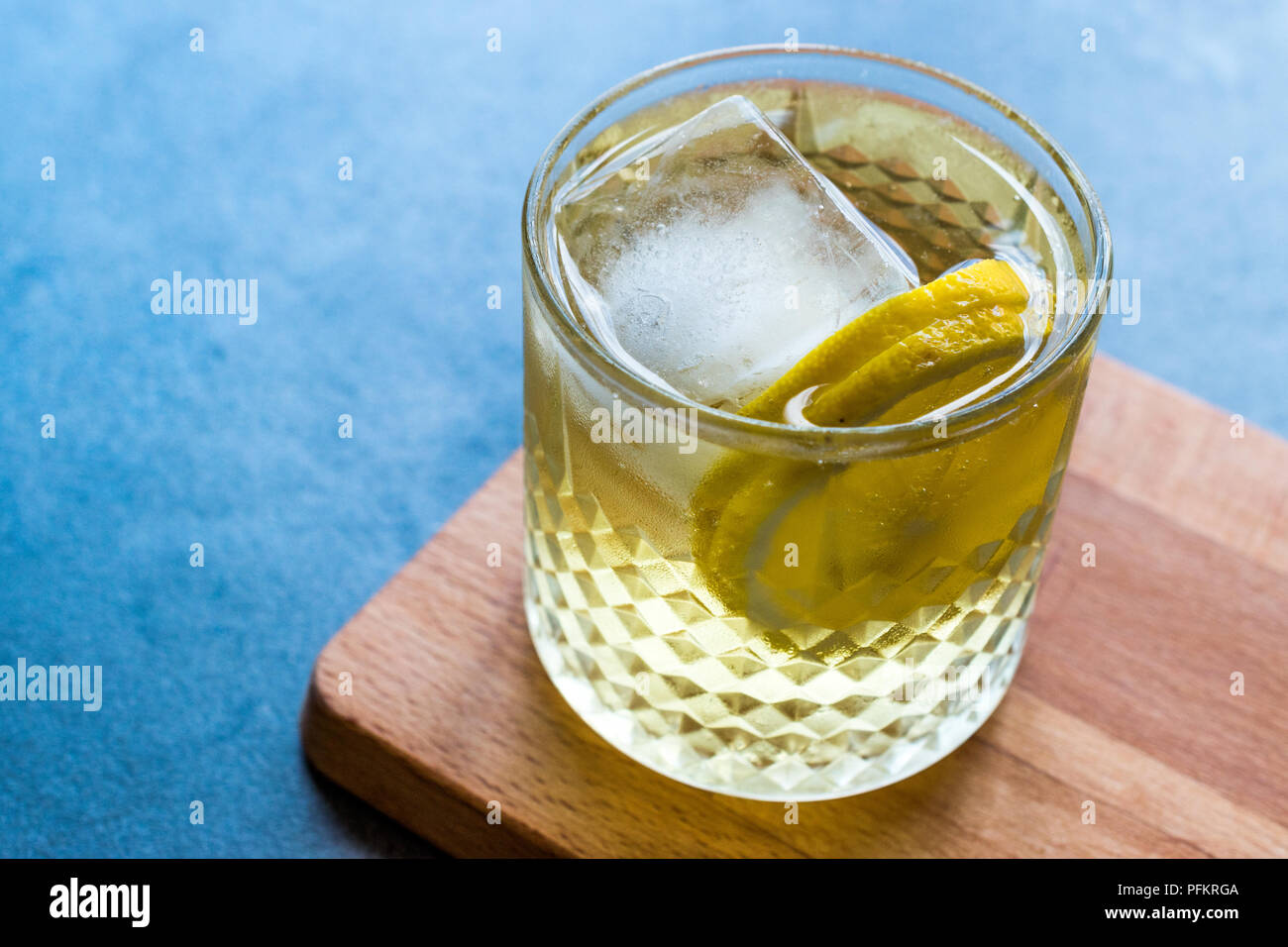 Irish Ale Cocktail with Ginger Beer, Lemon and Ice. Alcoholic Beverage ...