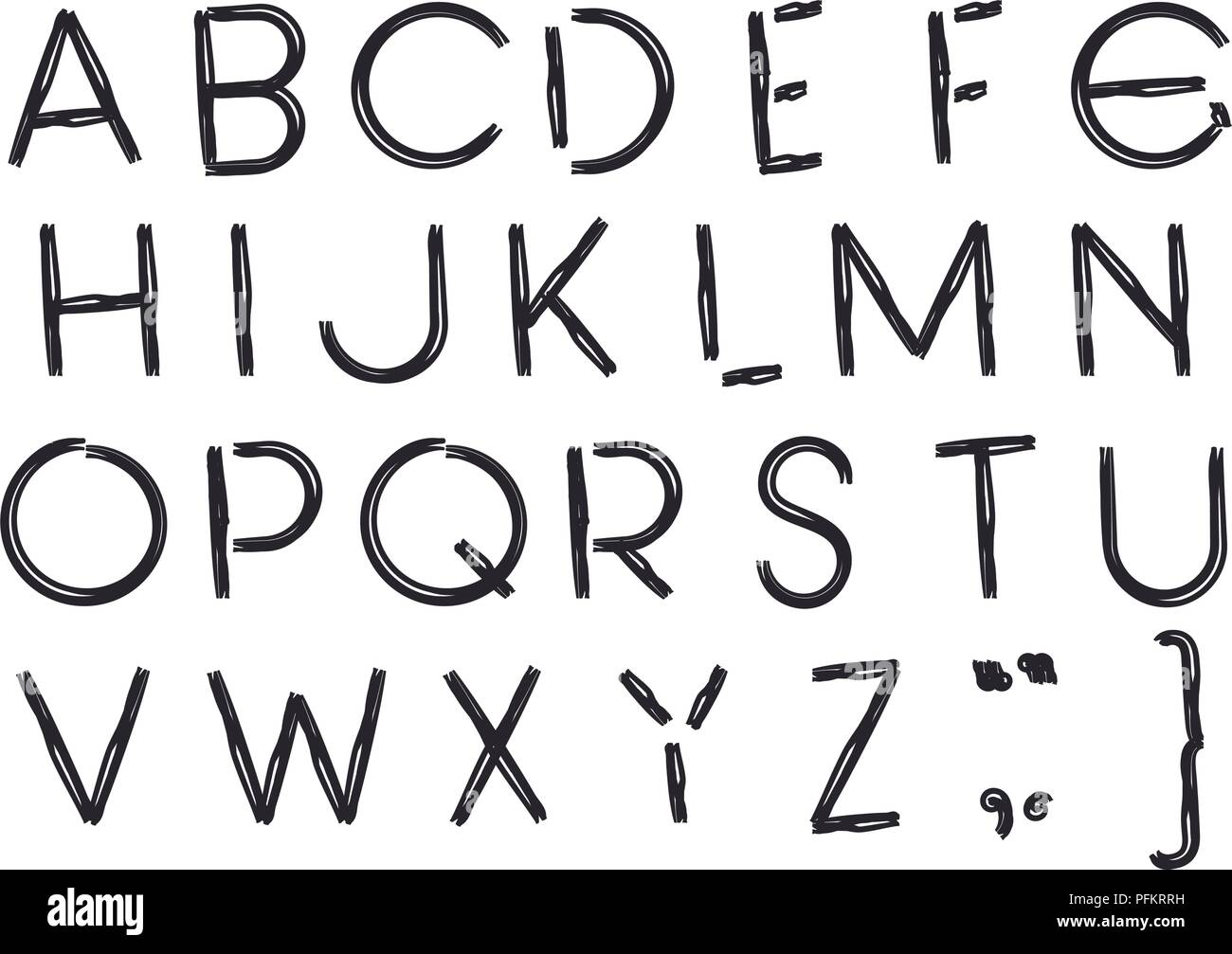 alphabet type font icons Stock Vector Image & Art - Alamy