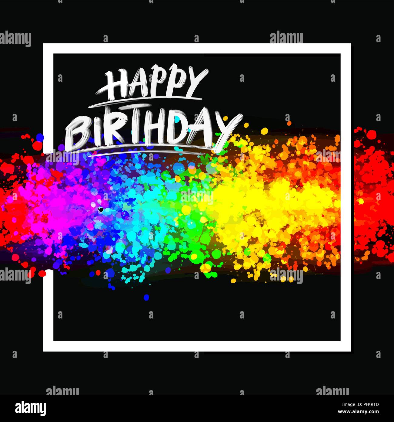 Birthday greeting vector design Stock Vector Images - Alamy