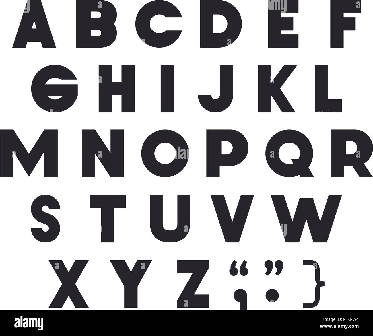 alphabet type font icons Stock Vector Image & Art - Alamy