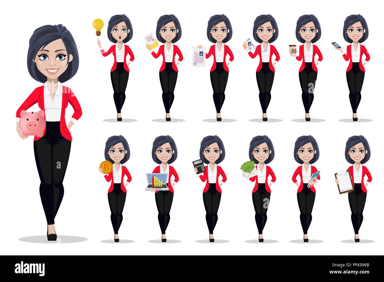 Business woman, manager, banker. Beautiful female banker in business ...