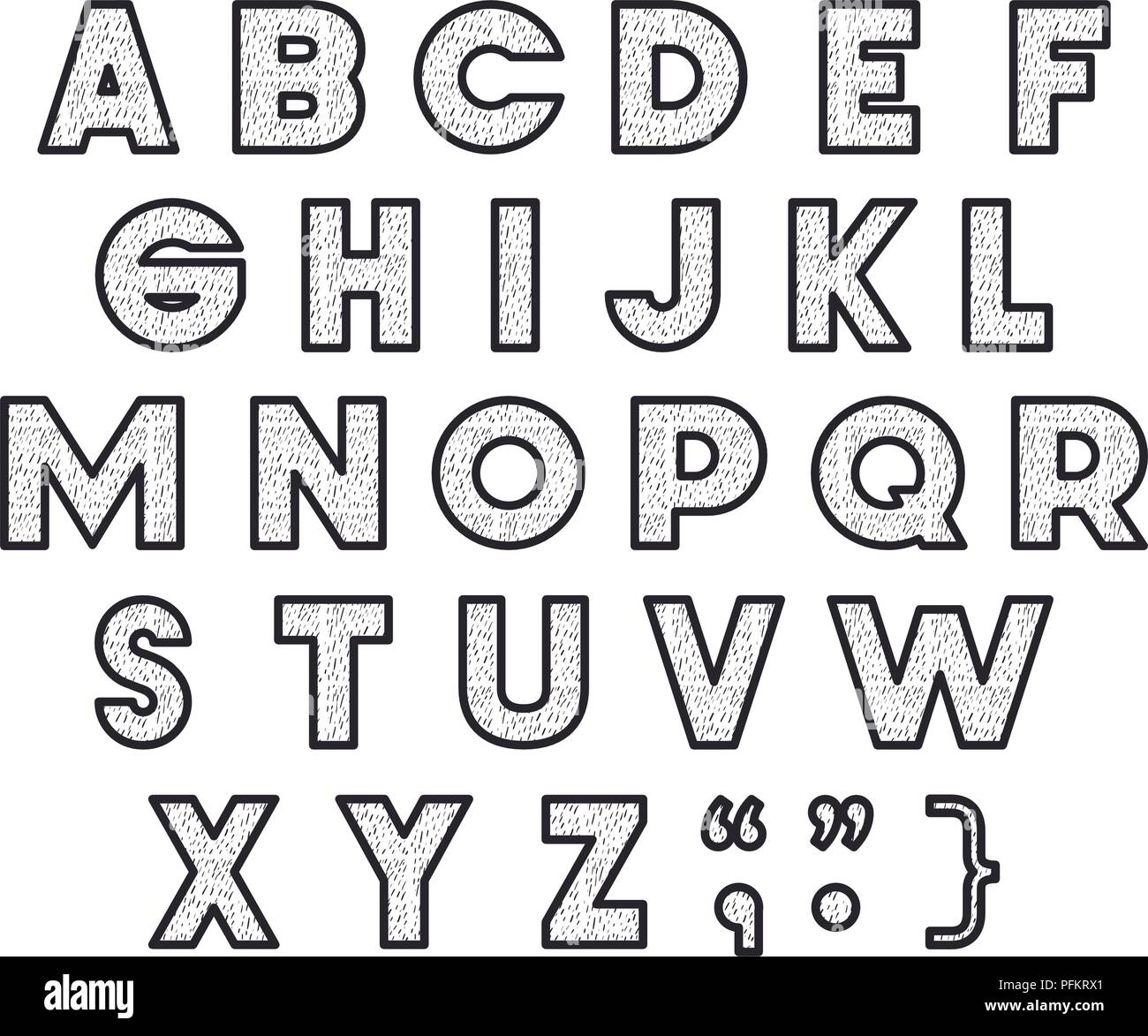 alphabet type font icons Stock Vector Image & Art - Alamy