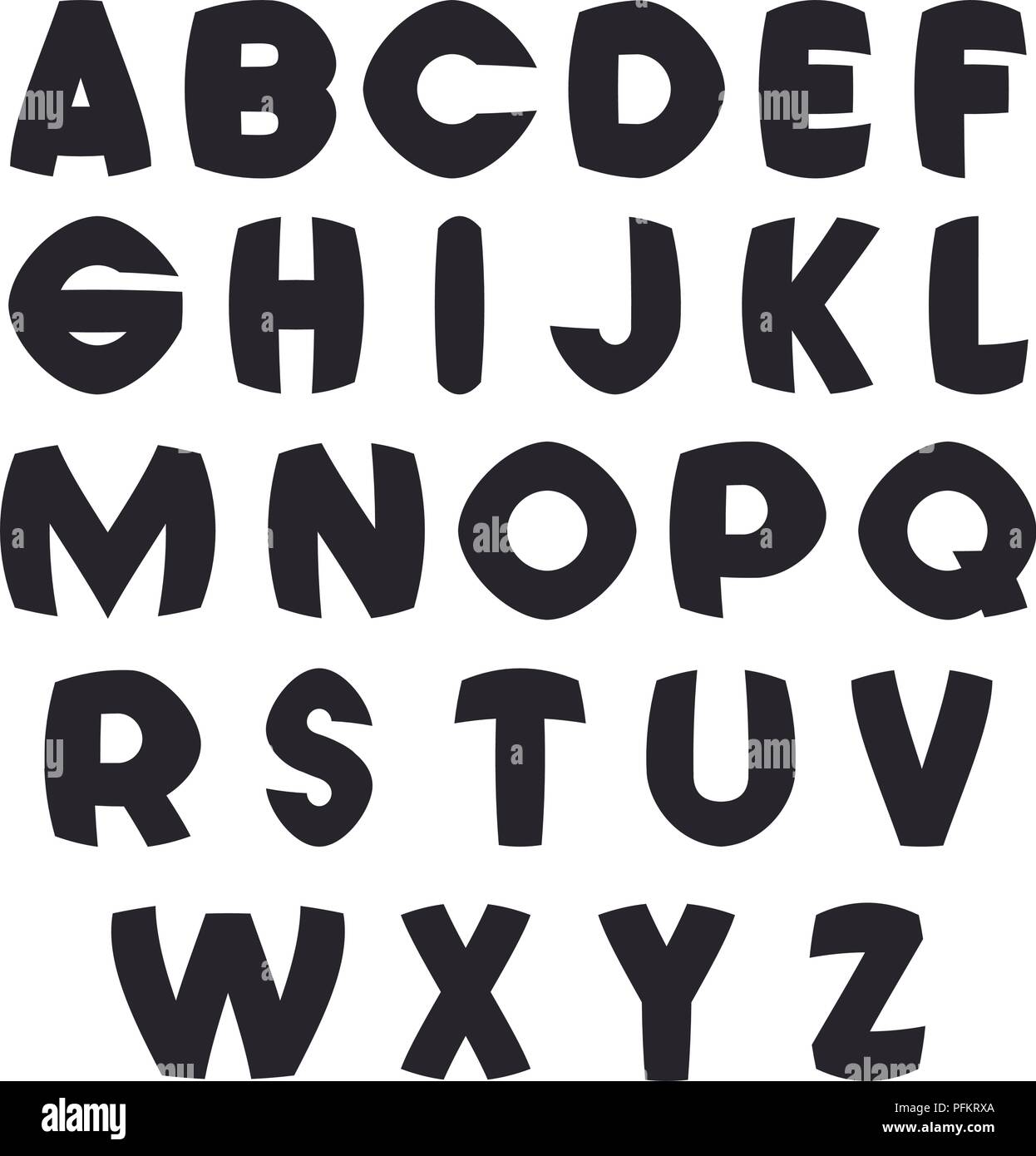 alphabet type font icons Stock Vector Image & Art - Alamy