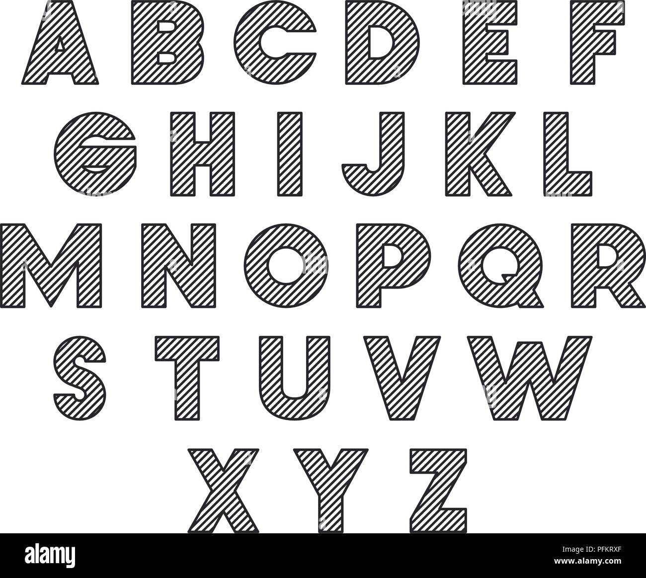 alphabet type font icons Stock Vector Image & Art - Alamy