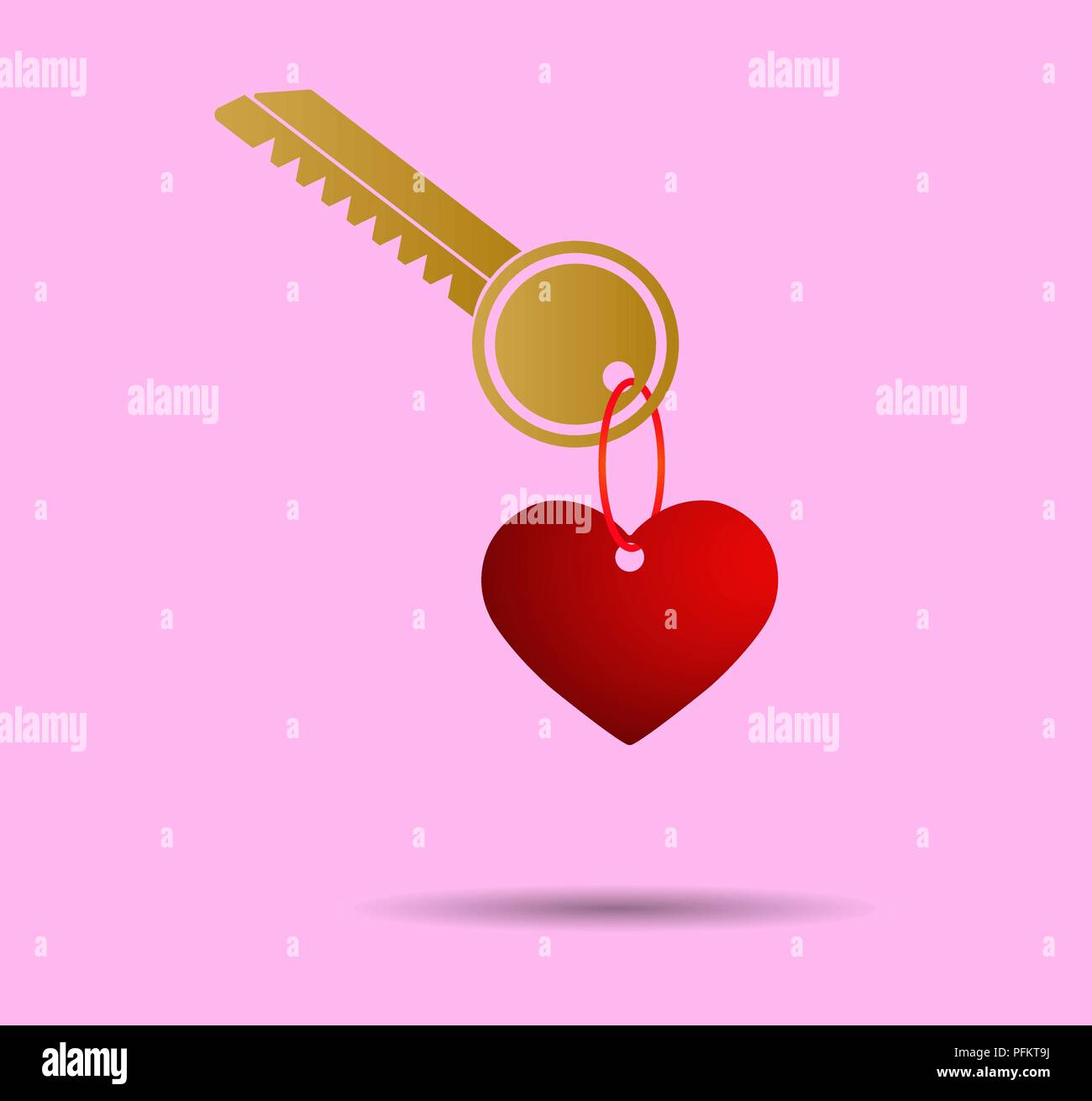 Keychain heart hi-res stock photography and images - Alamy