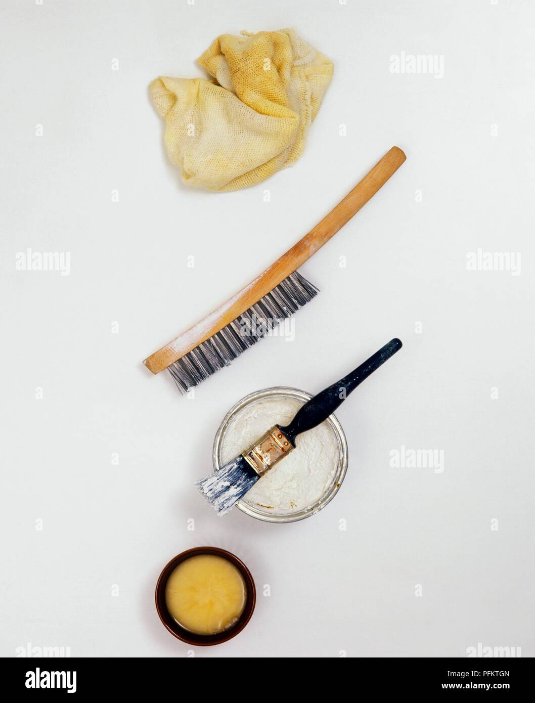 Equipment used for liming wood Stock Photo - Alamy