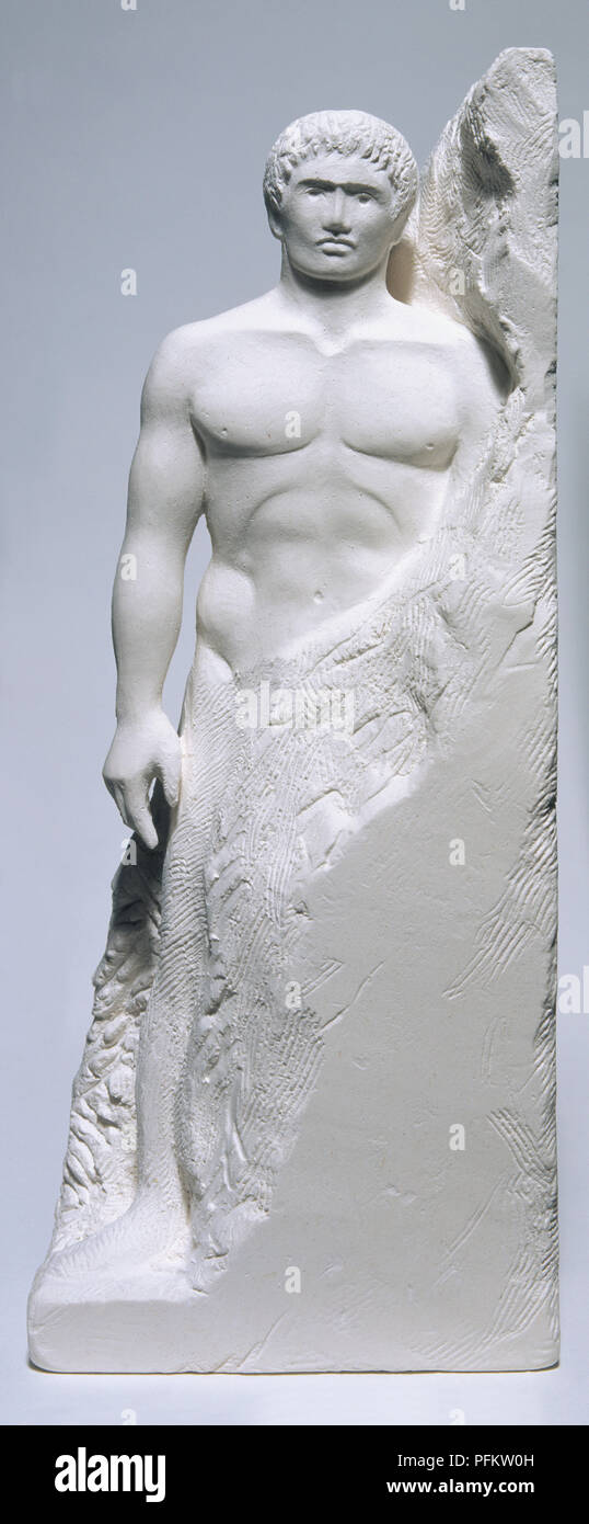 Incomplete statue of Greek god Stock Photo - Alamy