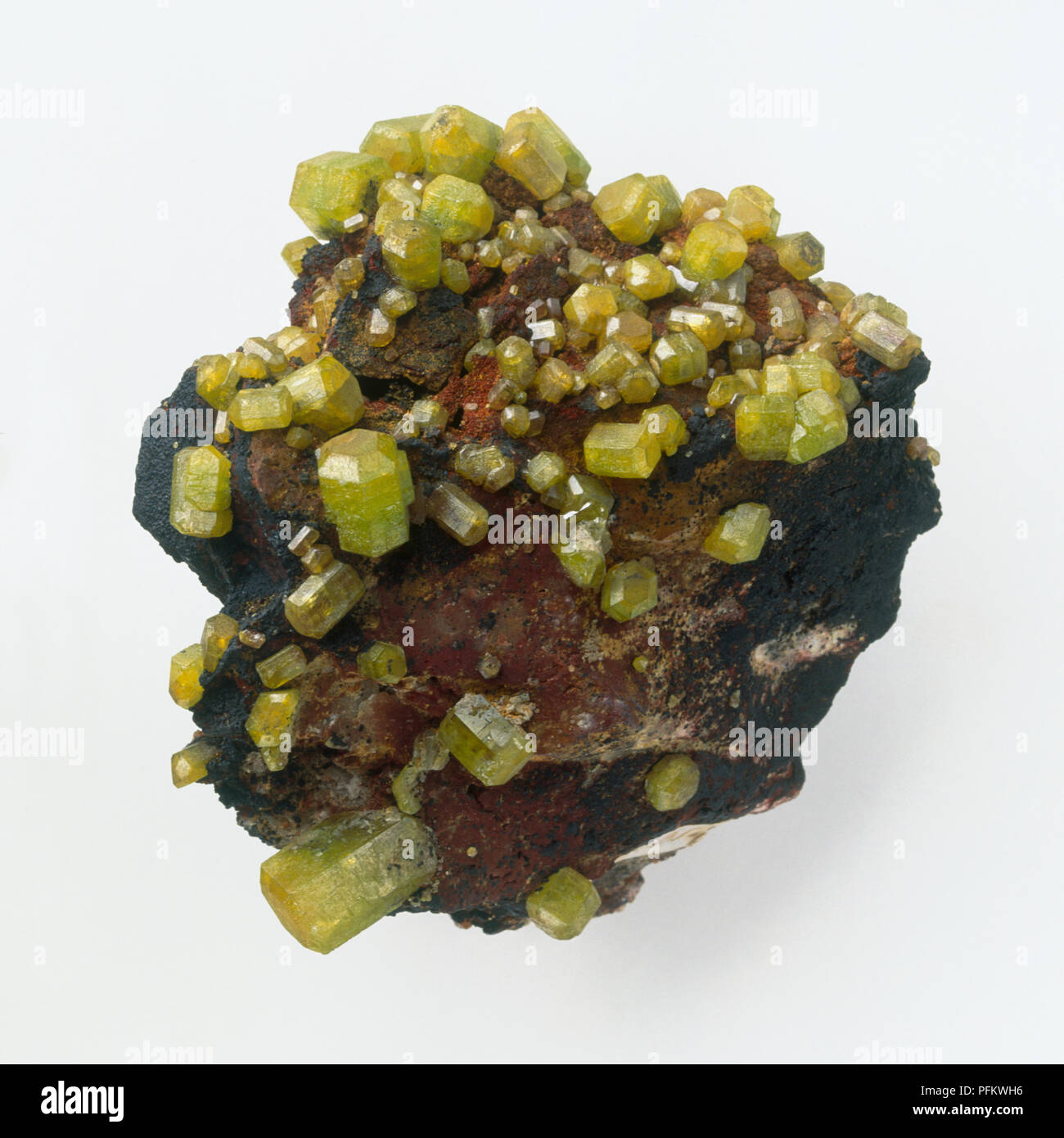 Mimetite in prismatic crystal form, close-up Stock Photo - Alamy