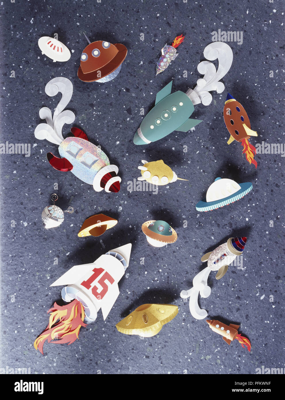 Model space rockets and satellites Stock Photo - Alamy