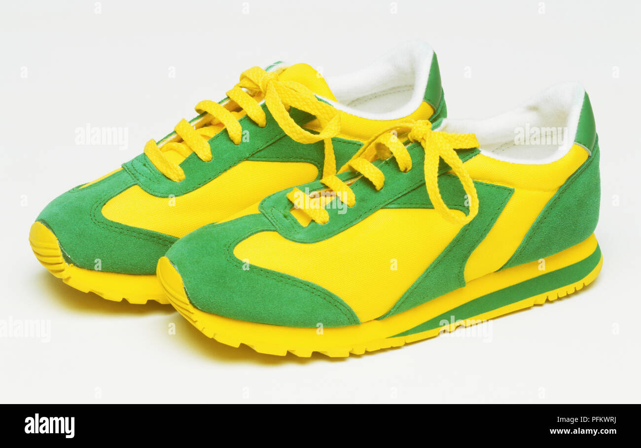 Side view green trainers hi-res stock photography and images - Alamy