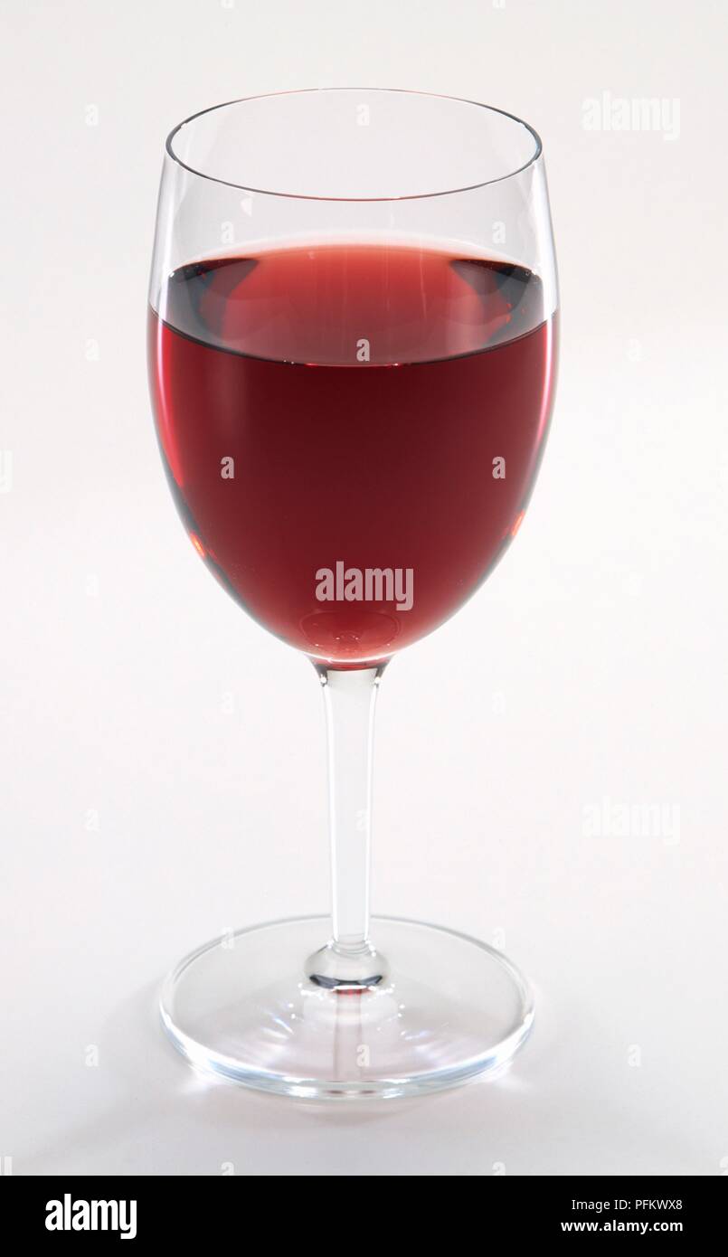 Glass of red wine Stock Photo - Alamy