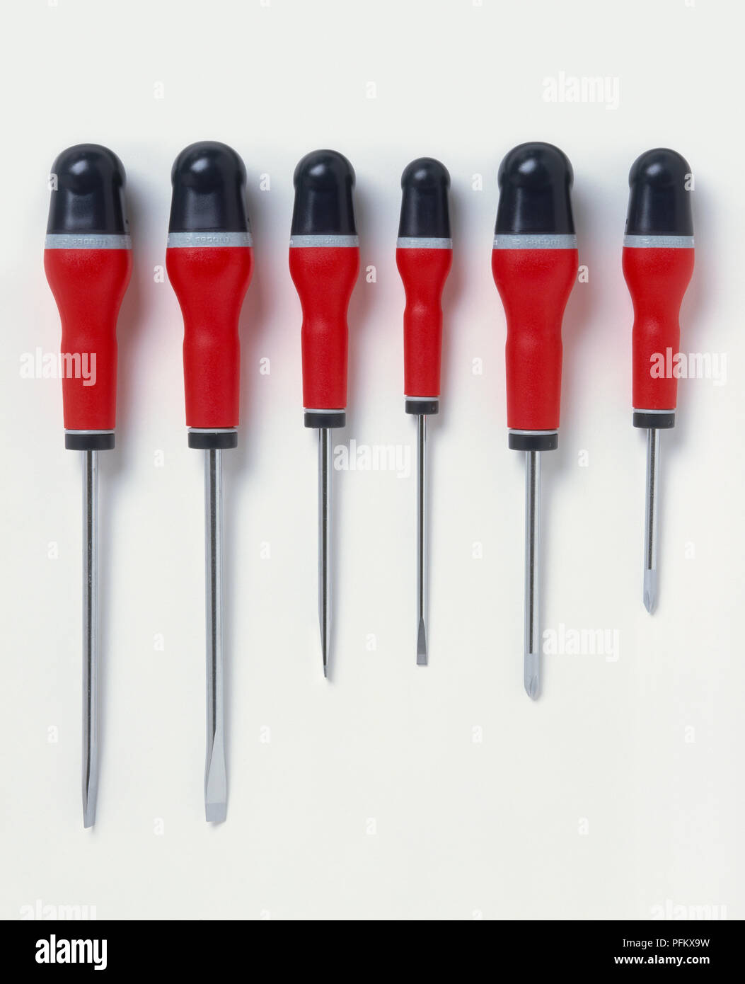 Selection of screwdrivers in a row Stock Photo - Alamy