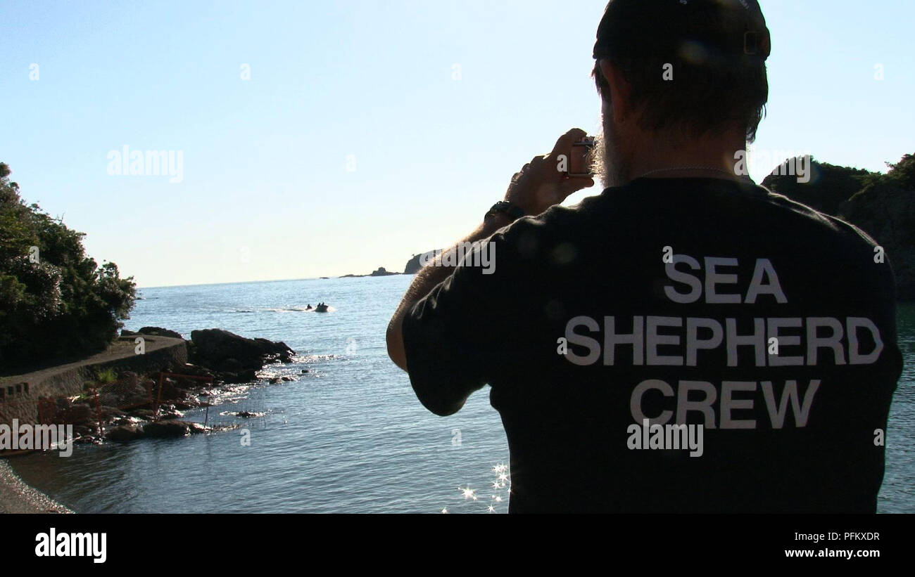 A WHALE OF A TALE, Activist watching the hunt at the cove, 2016. © Fine ...