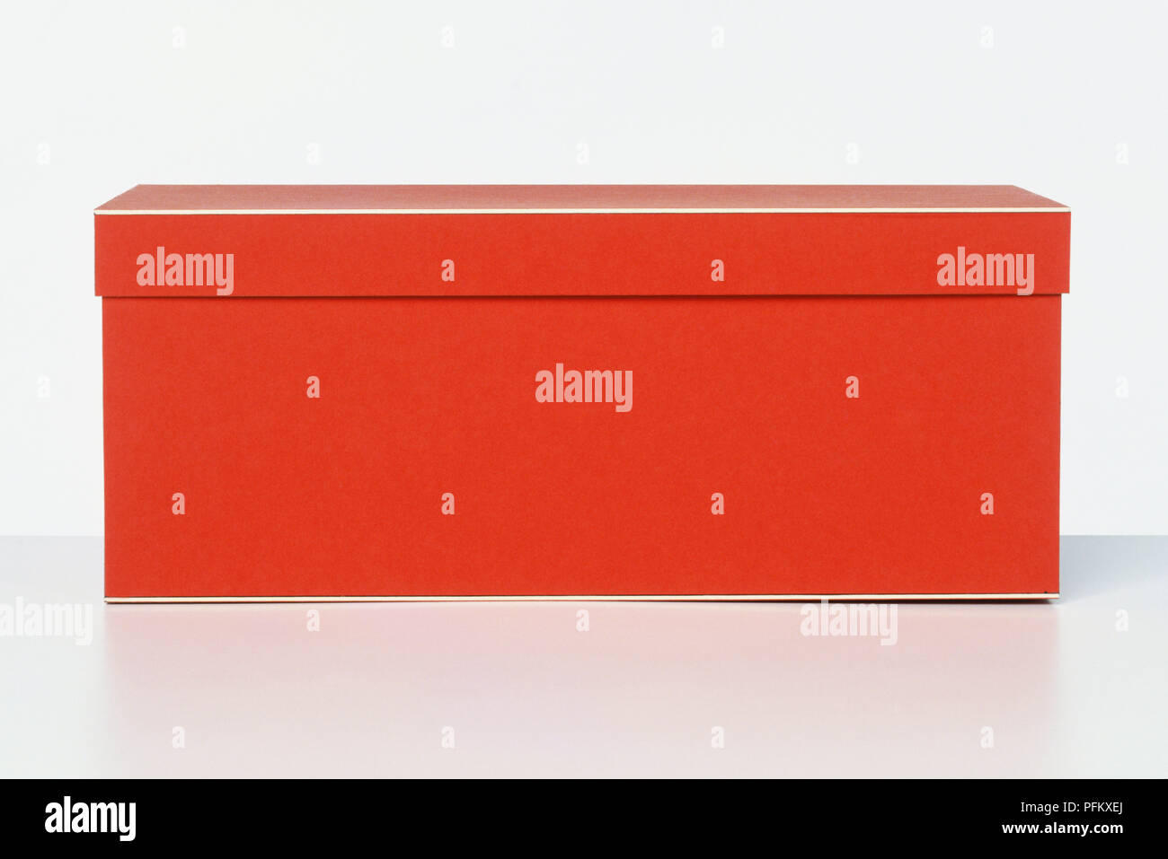 Red cardboard box Stock Photo - Alamy