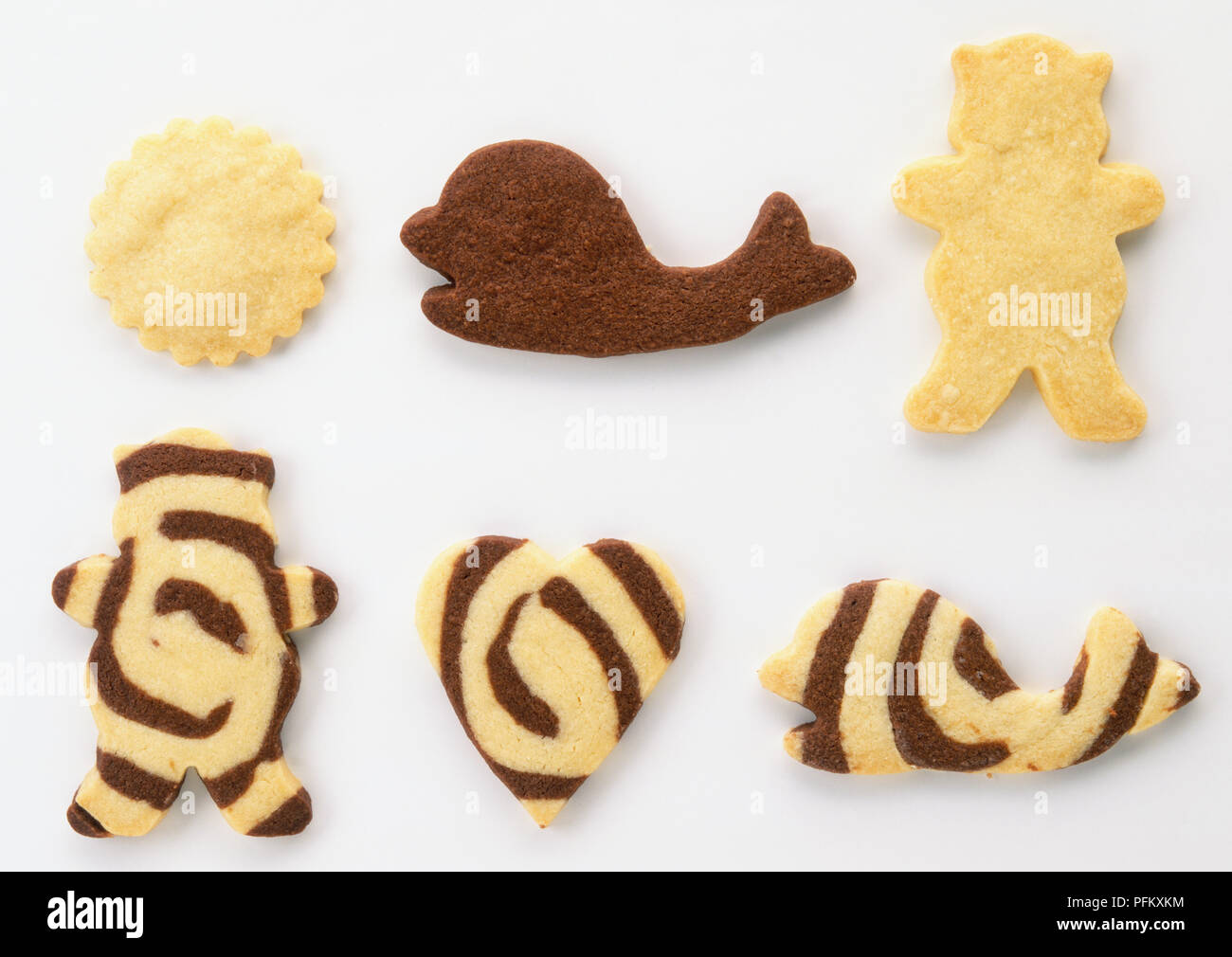 Different shaped biscuits Stock Photo - Alamy