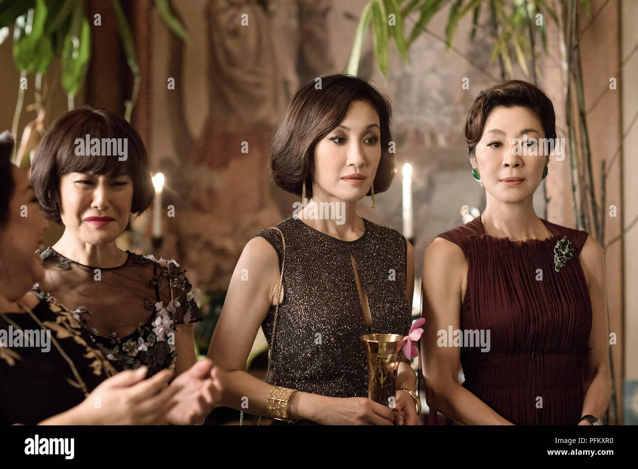 CRAZY RICH ASIANS, from left: Janice Koh, Amy Cheng, Michelle Yeoh ...