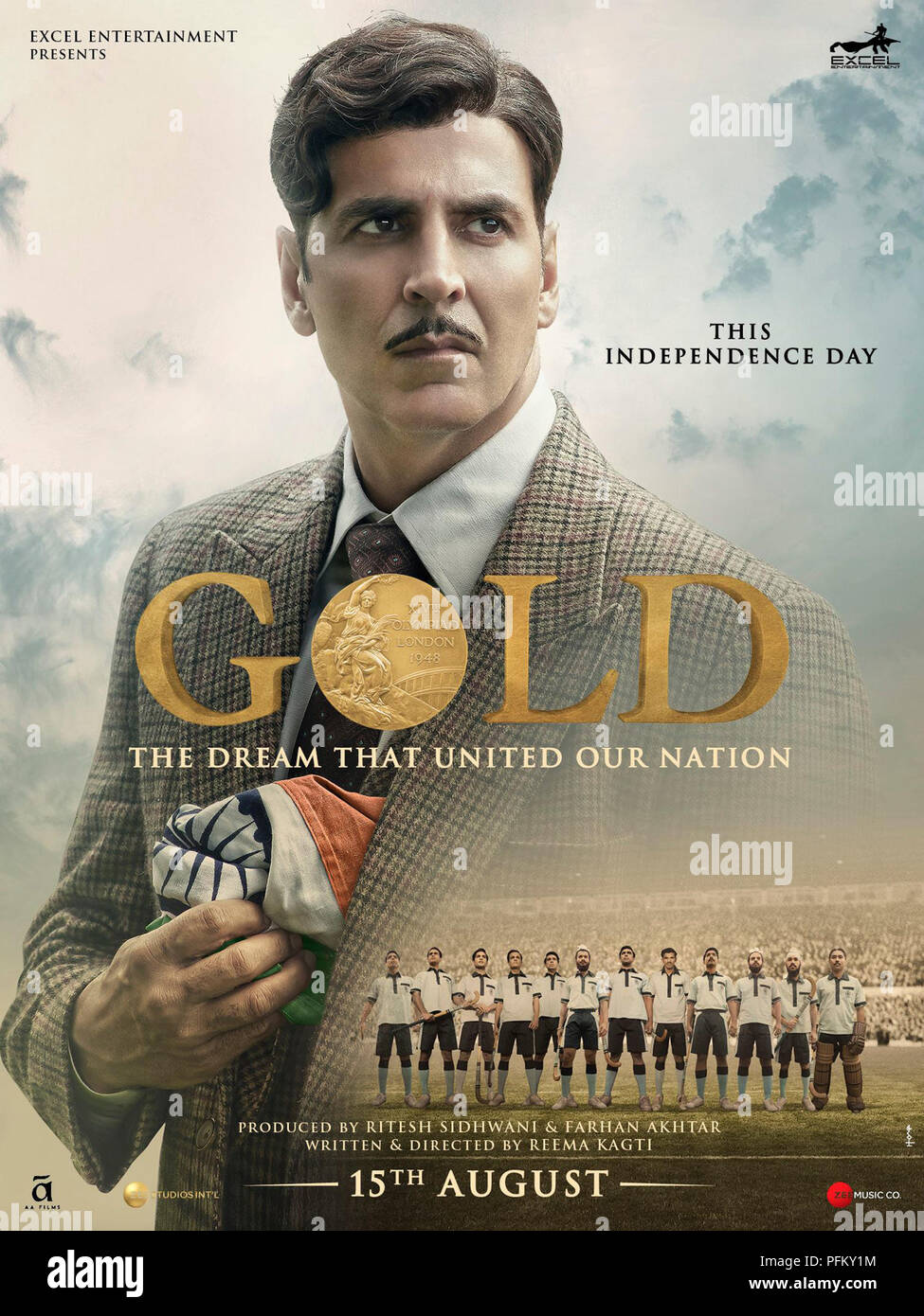 GOLD, Indian poster, Akshay Kumar, 2018. © Zee Studios /Courtesy ...