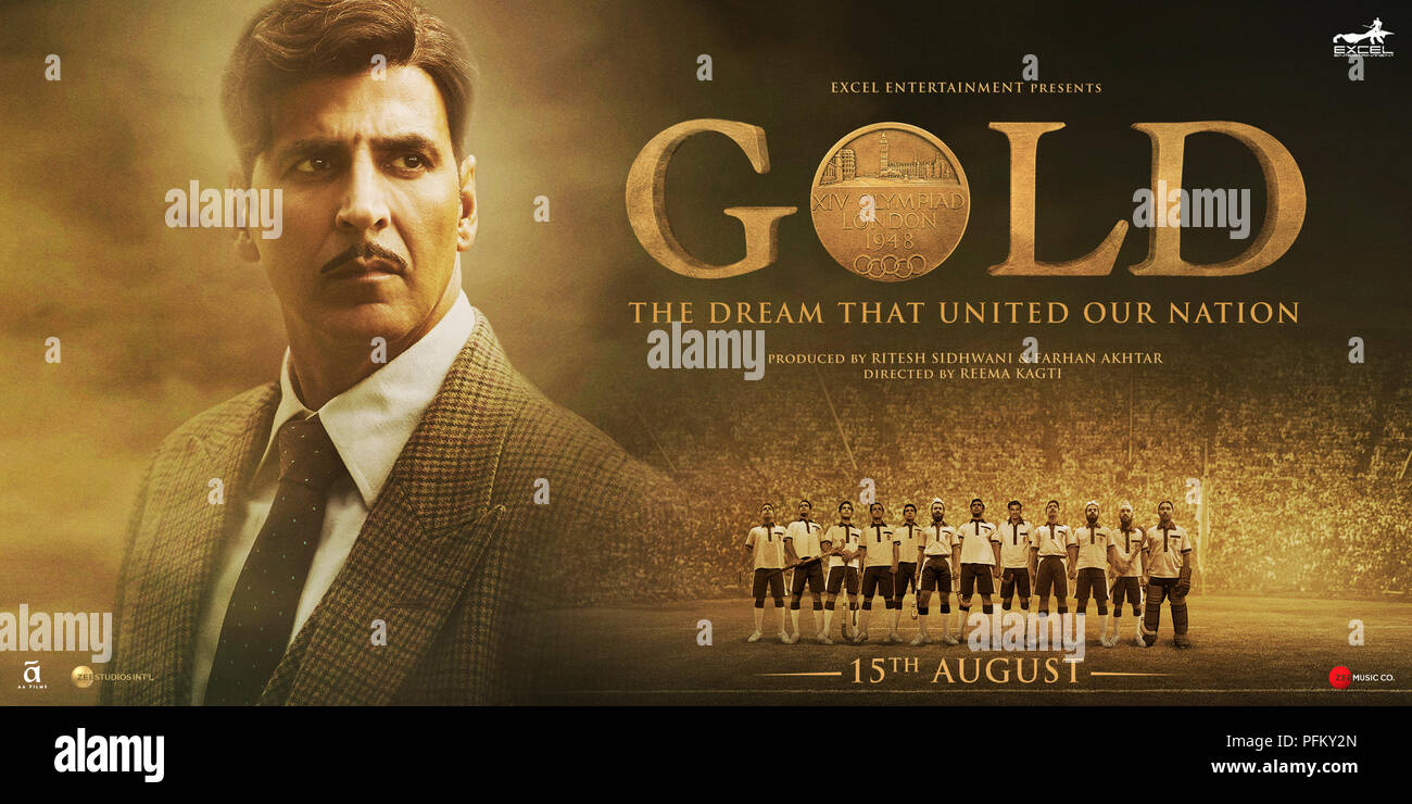 GOLD, Indian poster, Akshay Kumar, 2018. © Zee Studios /Courtesy ...