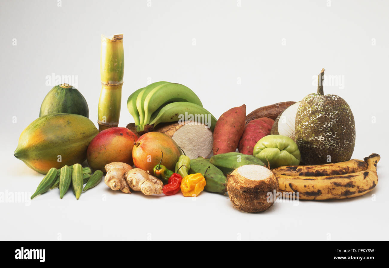 Caribbean Fruits And Vegetables