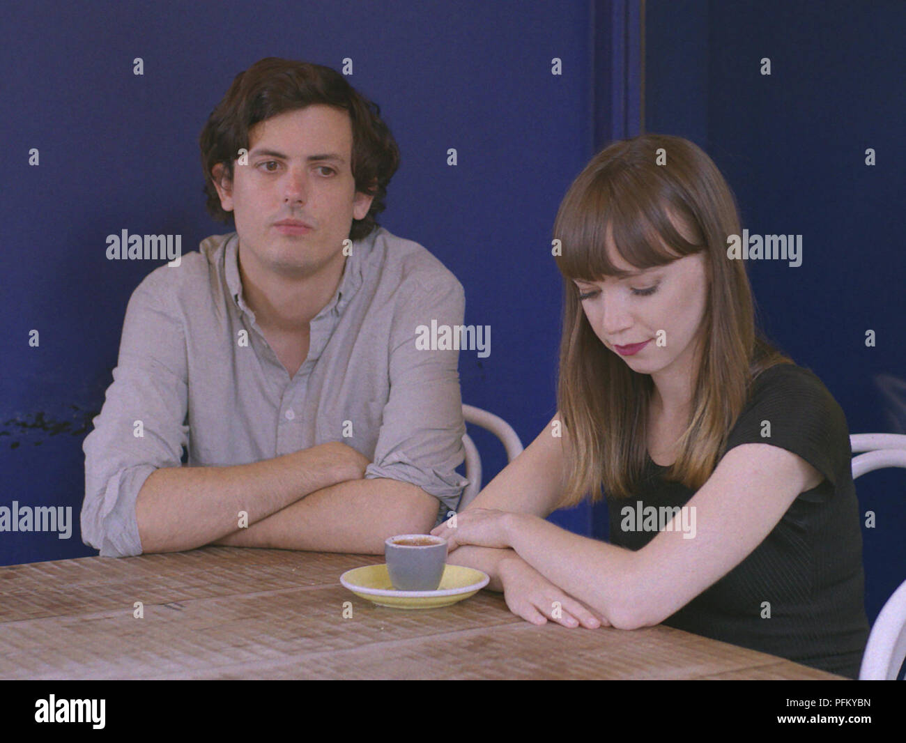 NOTES ON AN APPEARANCE, from left: Keith Poulson, Jessica Pinfield ...