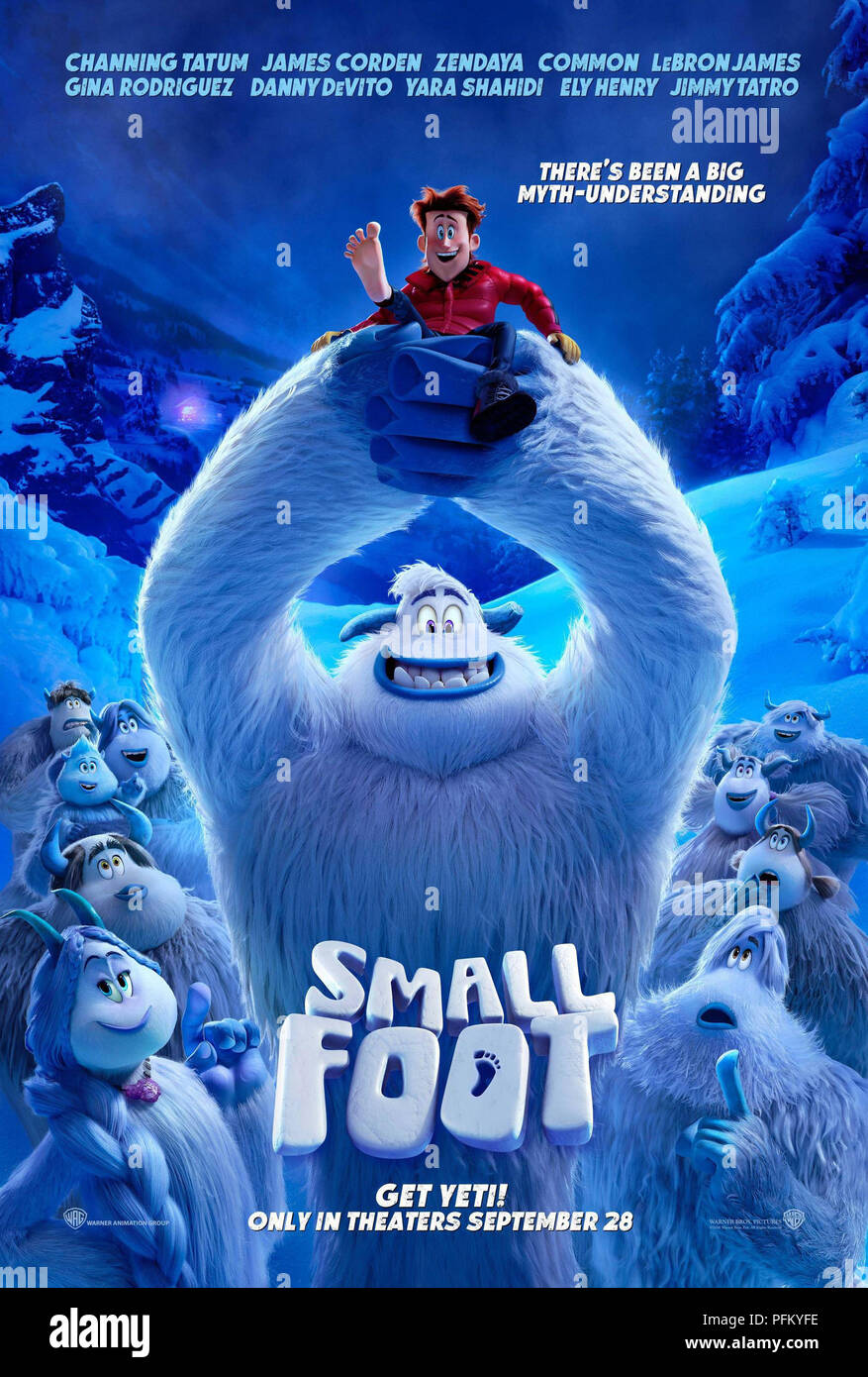 SMALLFOOT, US advance poster, Migo (center, voice: Channing Tatum ...
