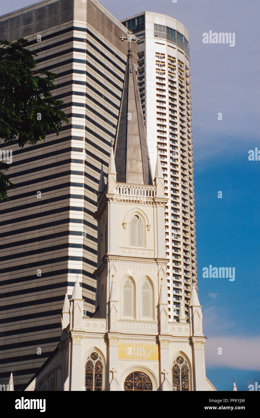Singapore, Chijmes, Gothic-style former chapel, a former convent school ...