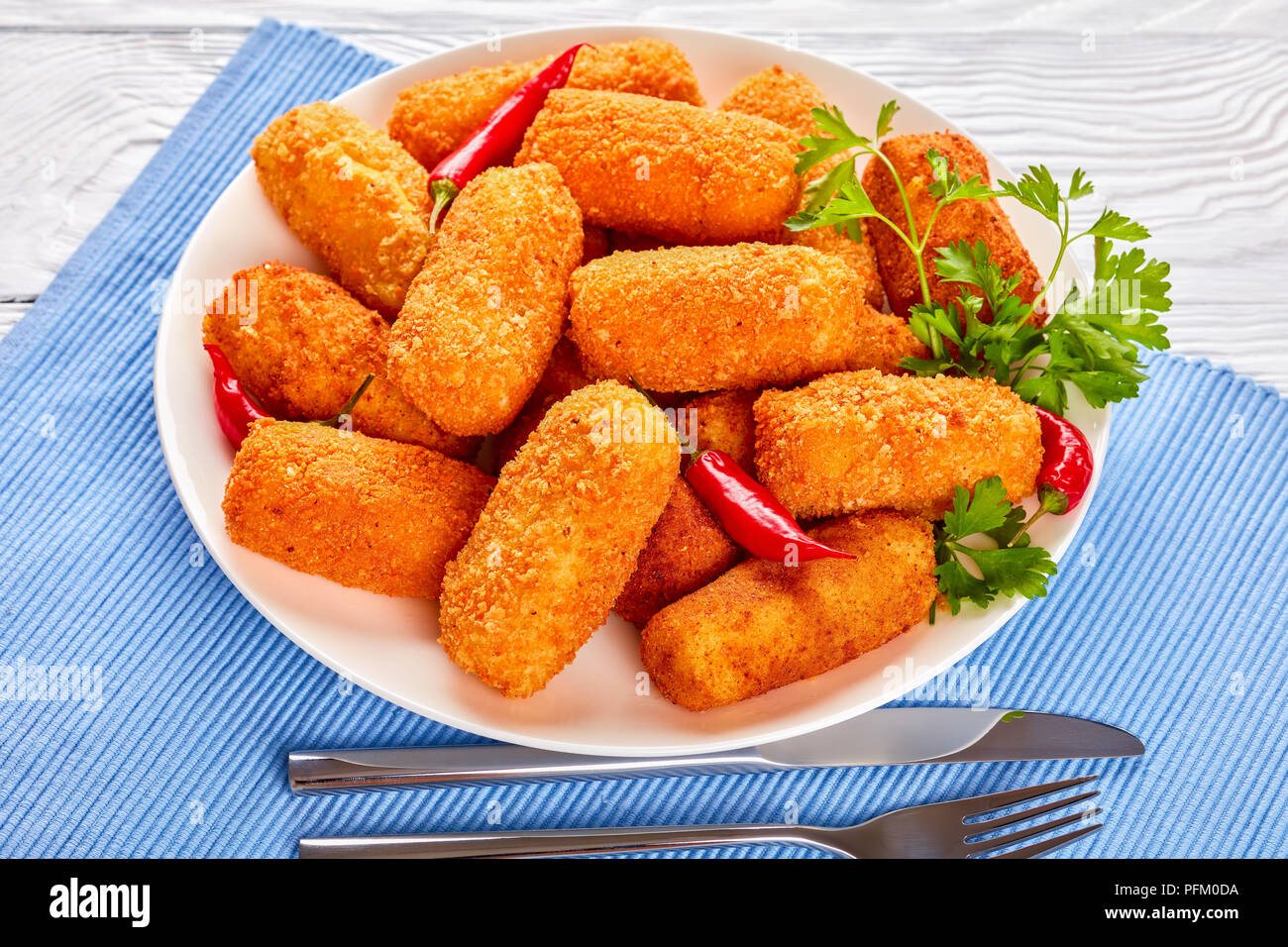 Croquetas top view hi-res stock photography and images - Alamy