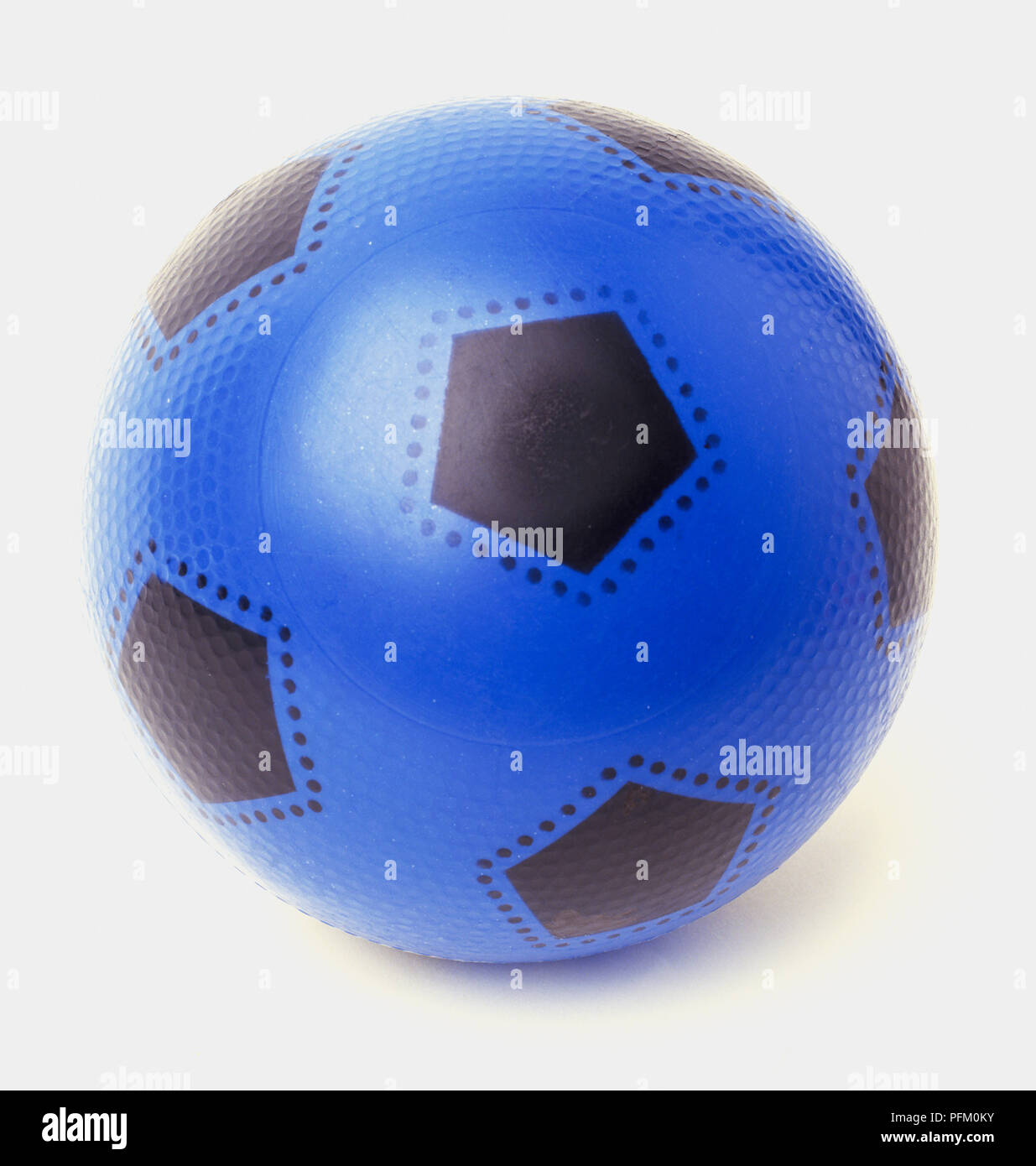 Blue and black football Stock Photo - Alamy