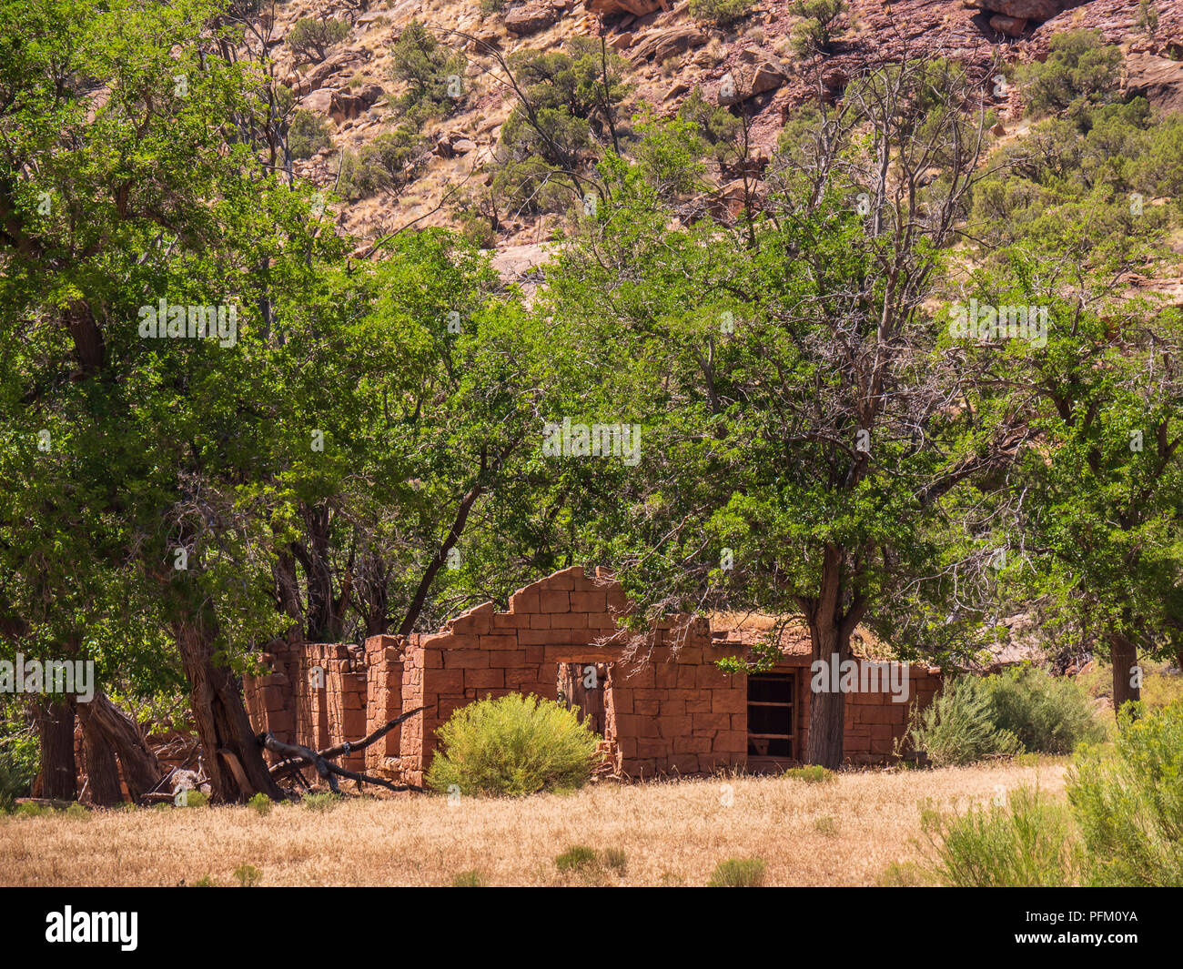Rock Creek Ranch, Desolation Canyon north of Green River, Utah Stock ...