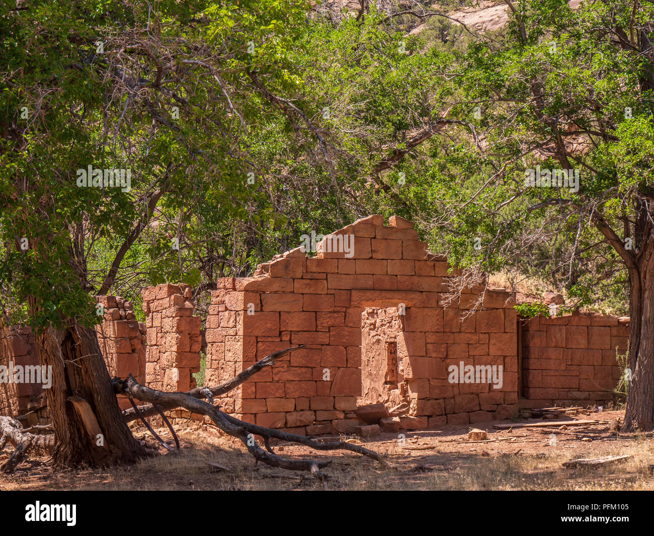 Rock Creek Ranch, Desolation Canyon north of Green River, Utah Stock ...